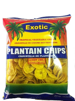 Plantain Chips - Lemon Chili – Exotic Gourmet Foods
